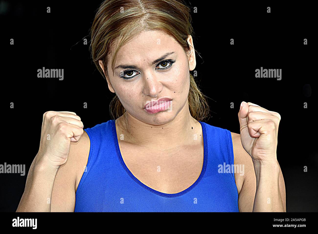 An Angry Fitness Youth Stock Photo - Alamy
