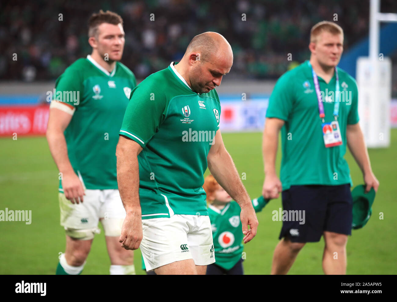 Ireland's Rory Best appears dejected after the 2019 Rugby World Cup ...