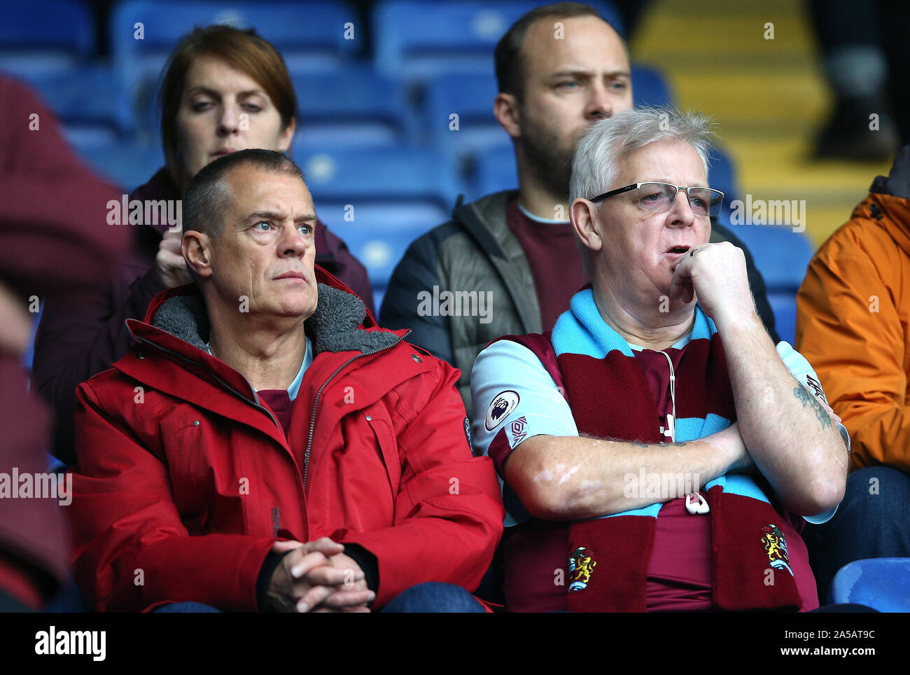 Burnley fans in the stands during the Premier League match at the King ...