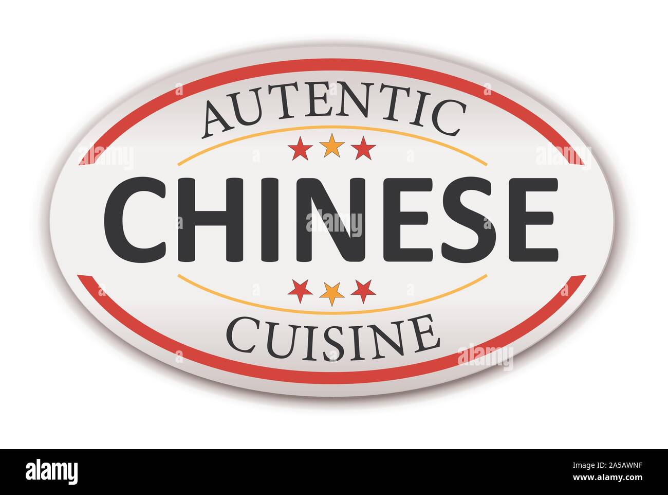 Authentic CHINESE cuisine banner design over a white background, vector ...