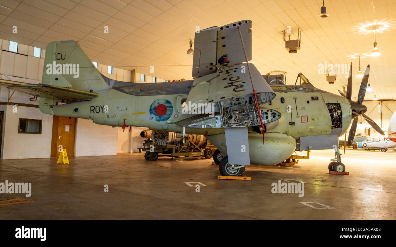 Fairey Gannet, AEW.3, XL500, at Threshold.Aero Day/Nightshoot at South ...