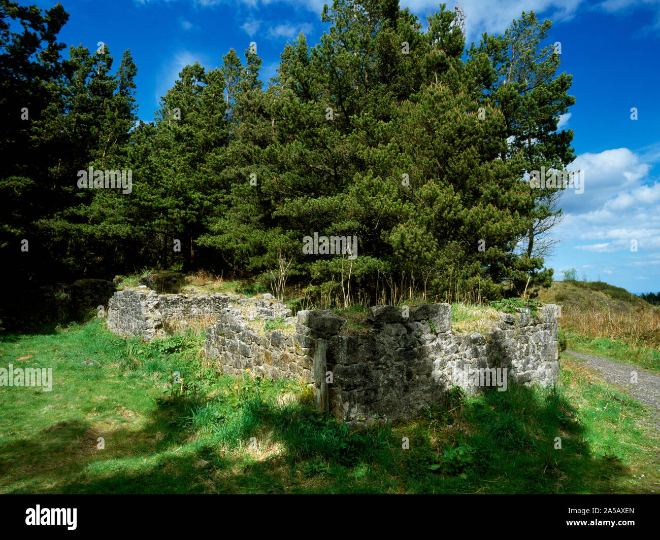 Pant Du East Lead Mine workshops and spoil tip, North of Eryrys and on ...