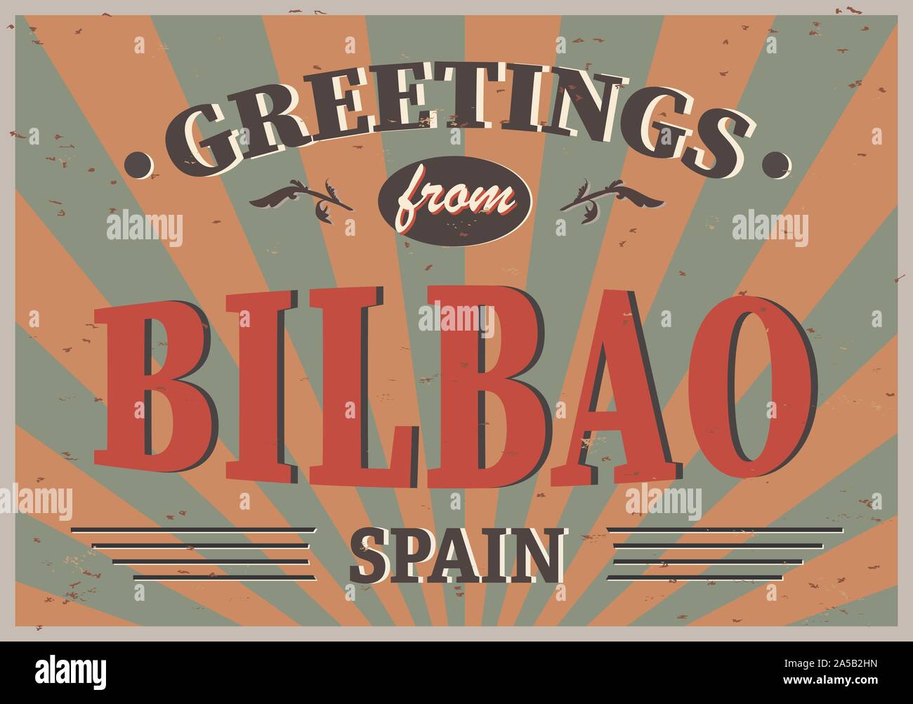 Bilbao postcard Stock Vector Images - Alamy