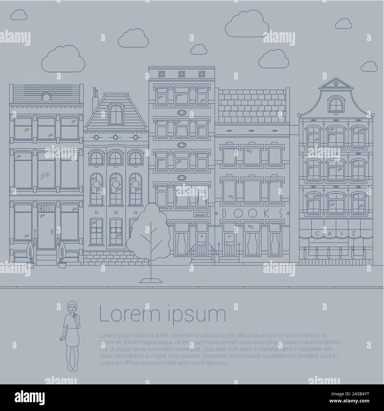 Linear scene Stock Vector Images - Alamy