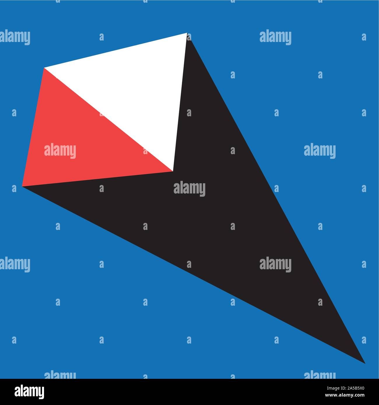 Geometric vector background with different interesting objects Stock ...