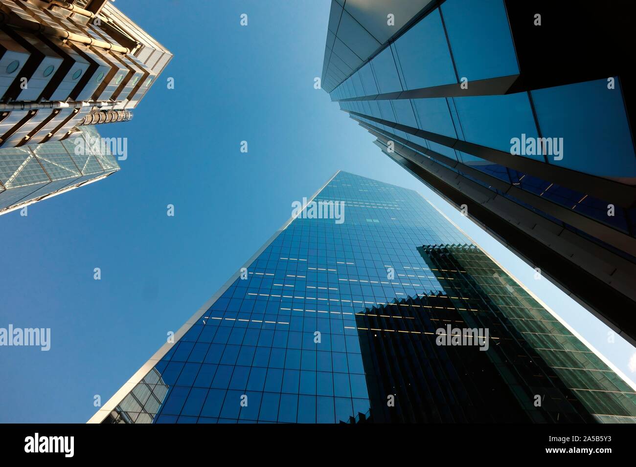 Skyscrapers and skyscrapers and modern city offices hi-res stock ...