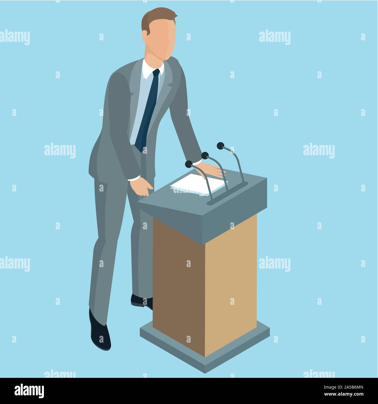 Speaker giving a talk Stock Vector Image & Art - Alamy