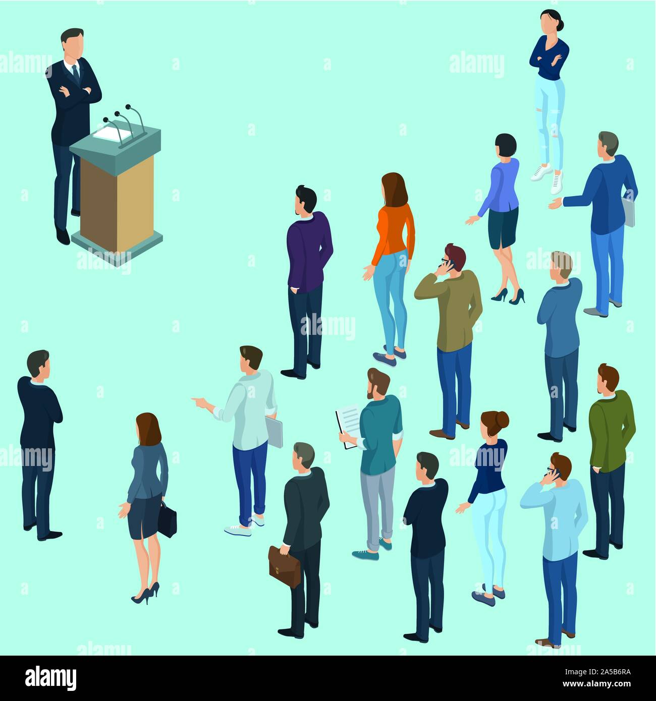 Giving speech classroom Stock Vector Images - Alamy