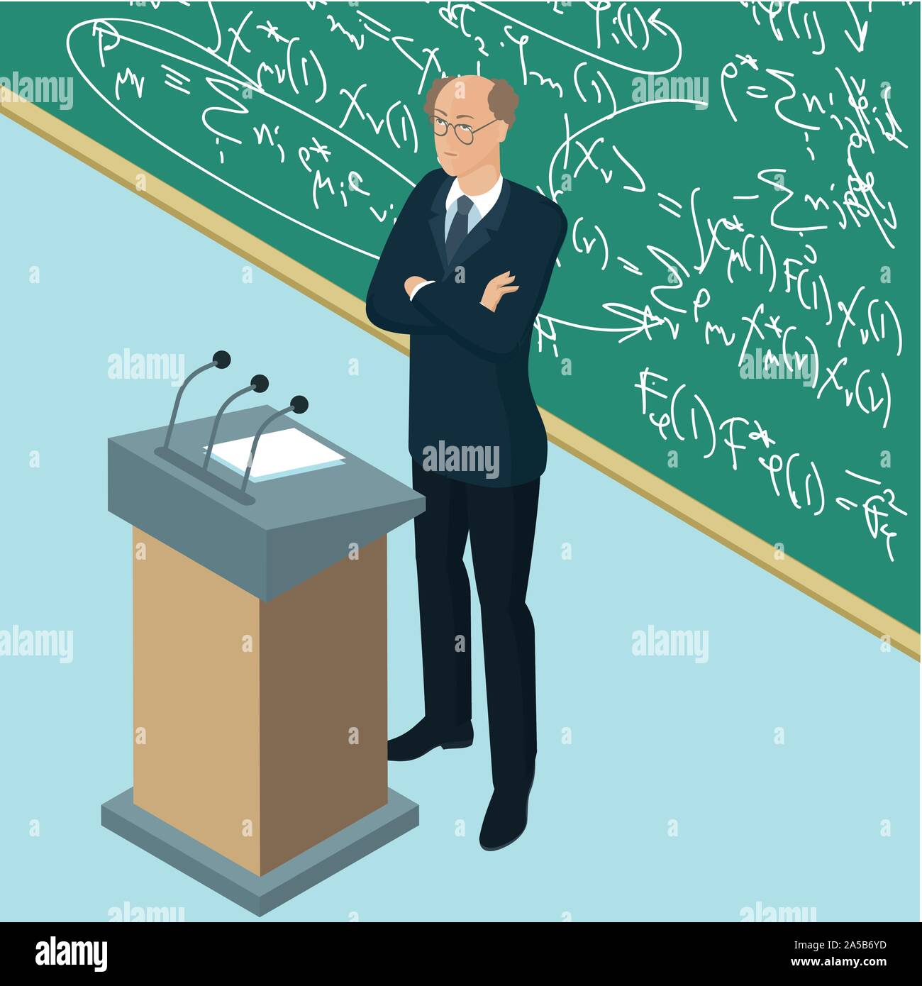 Lecturer speech professional speaker Stock Vector Images - Alamy