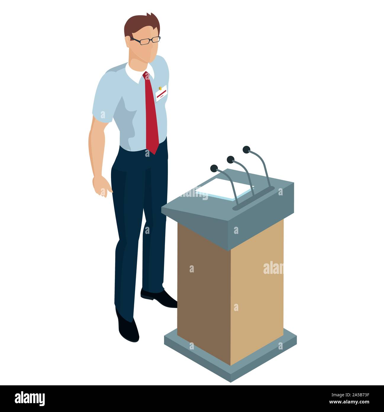 Teacher giving class Stock Vector Images - Alamy