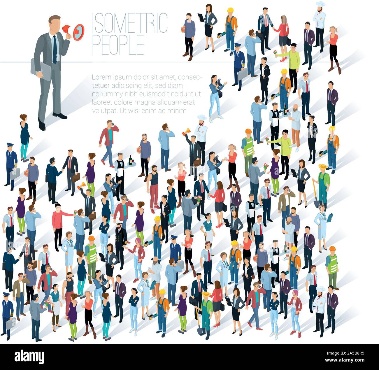 Isometric person Cut Out Stock Images & Pictures - Alamy
