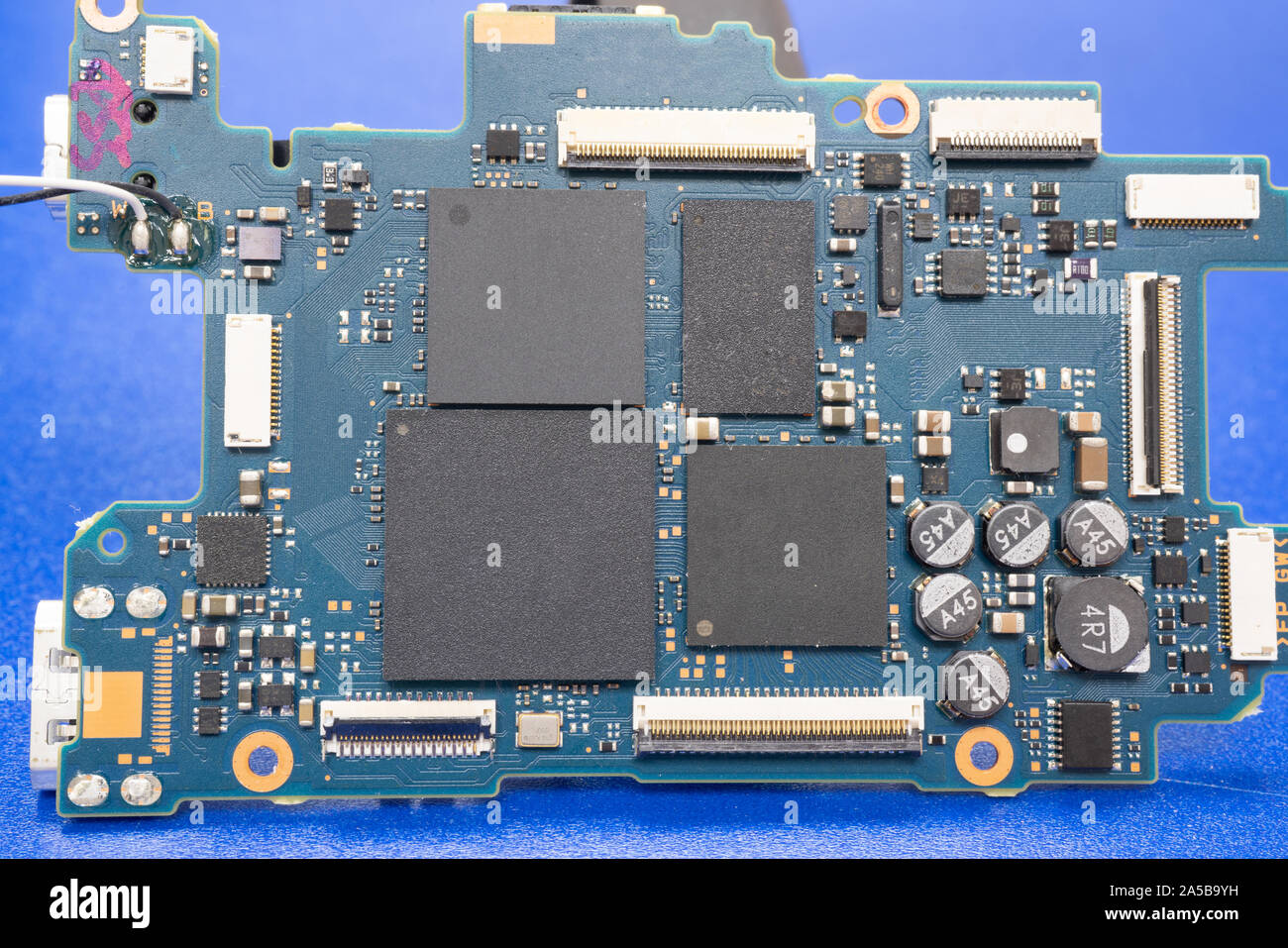 Motherboard mainboard digital photo camera. Electronic circuits and ...