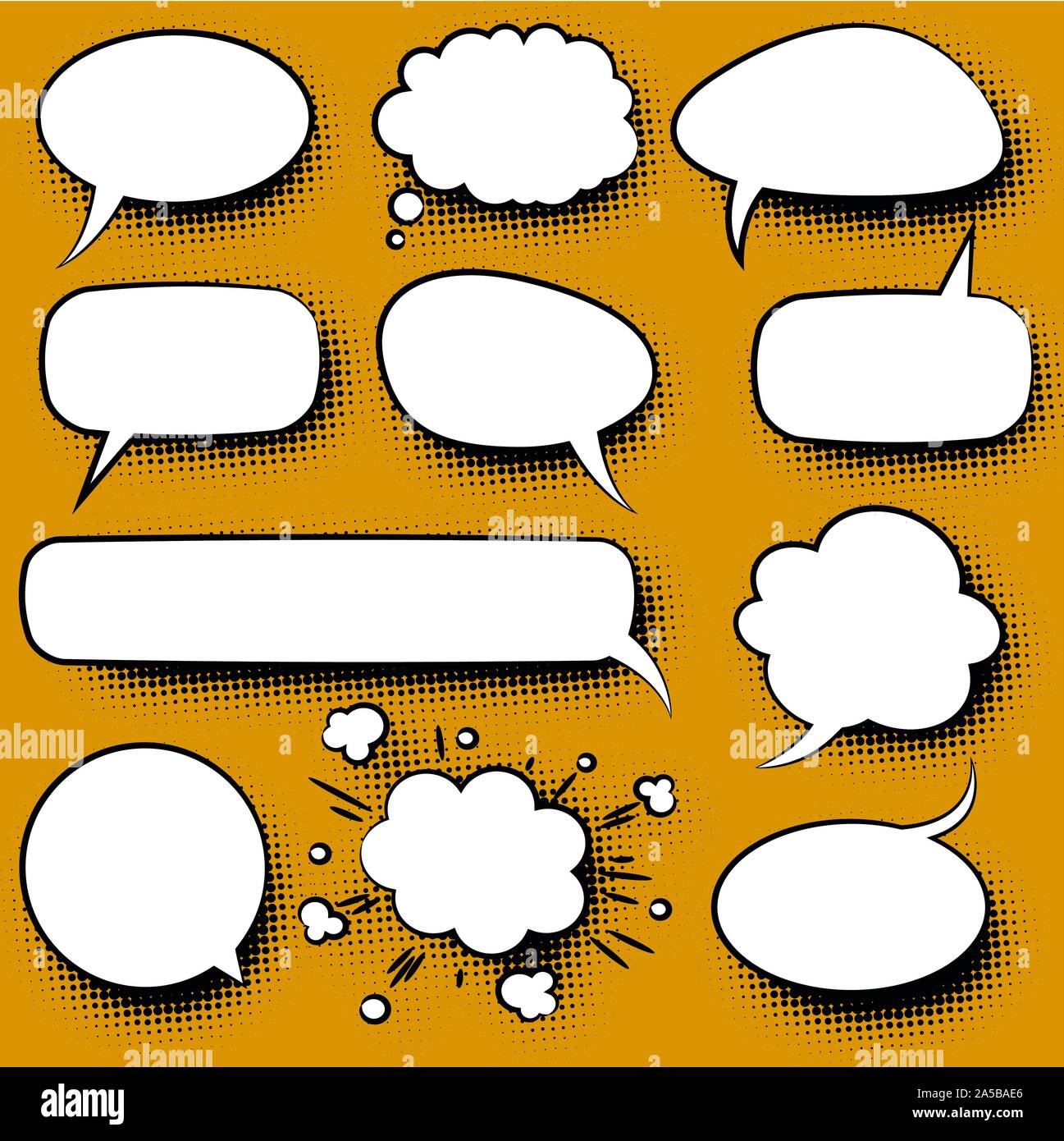 Vintage speech bubbles bubble hi-res stock photography and images - Alamy