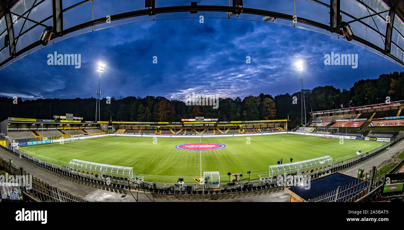 Venlo, Netherlands. 19th Oct, 2019. VENLO, VVV Venlo - Vitesse, 19-10 ...