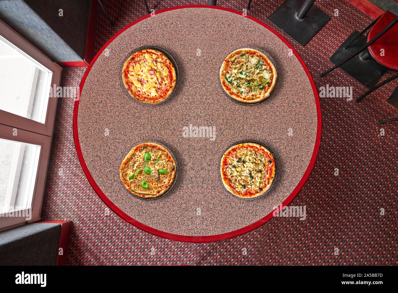 View round conference table from above hi-res stock photography and ...