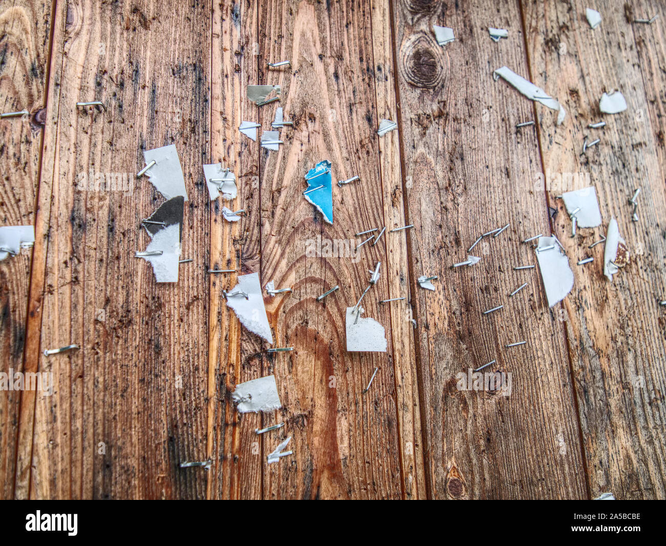 Material ripped torn fence hi-res stock photography and images - Alamy