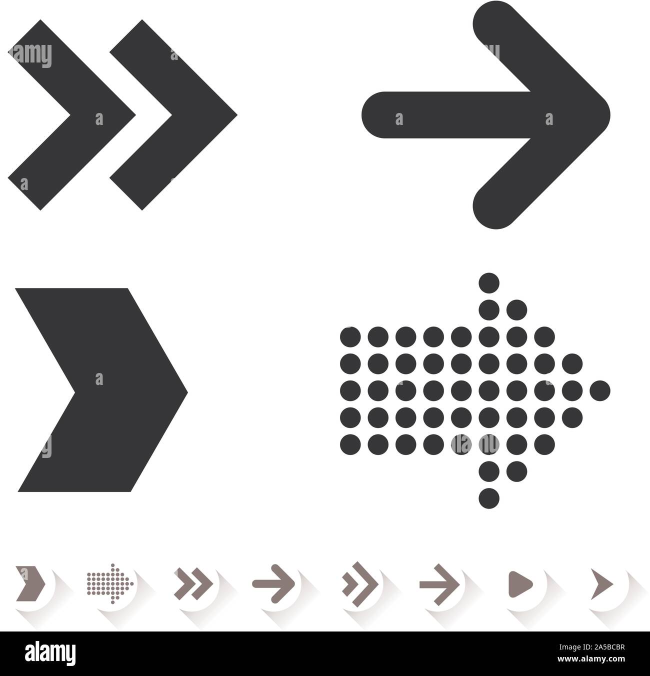 arrow icon set Stock Vector Image & Art - Alamy