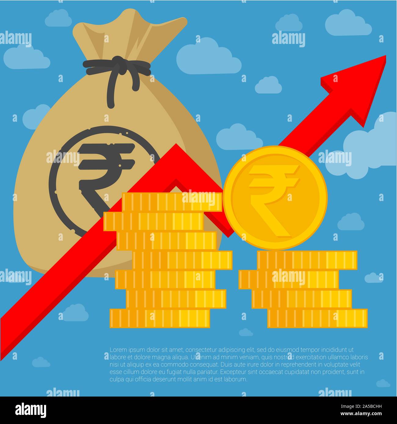 Indian rupee investment and saving Stock Vector Image & Art - Alamy