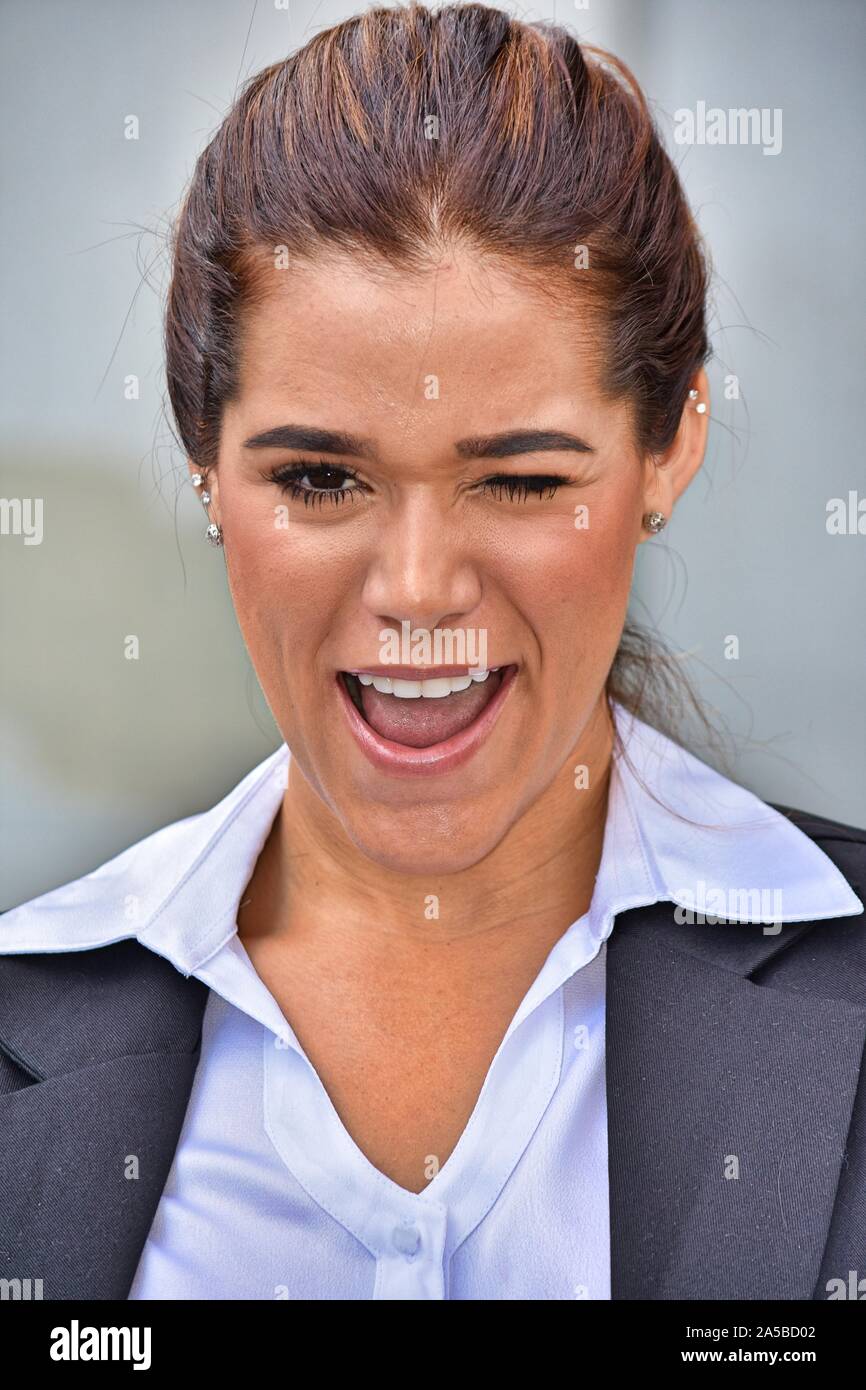 Smart Business Woman And Happiness Stock Photo - Alamy