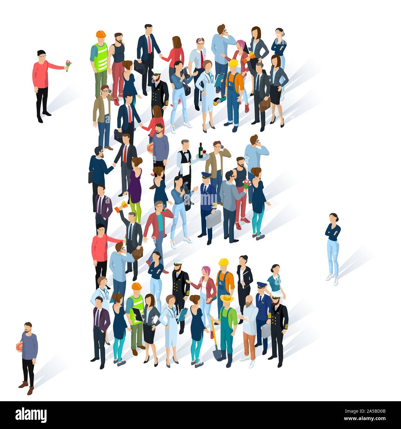 Crowded student Stock Vector Images - Alamy