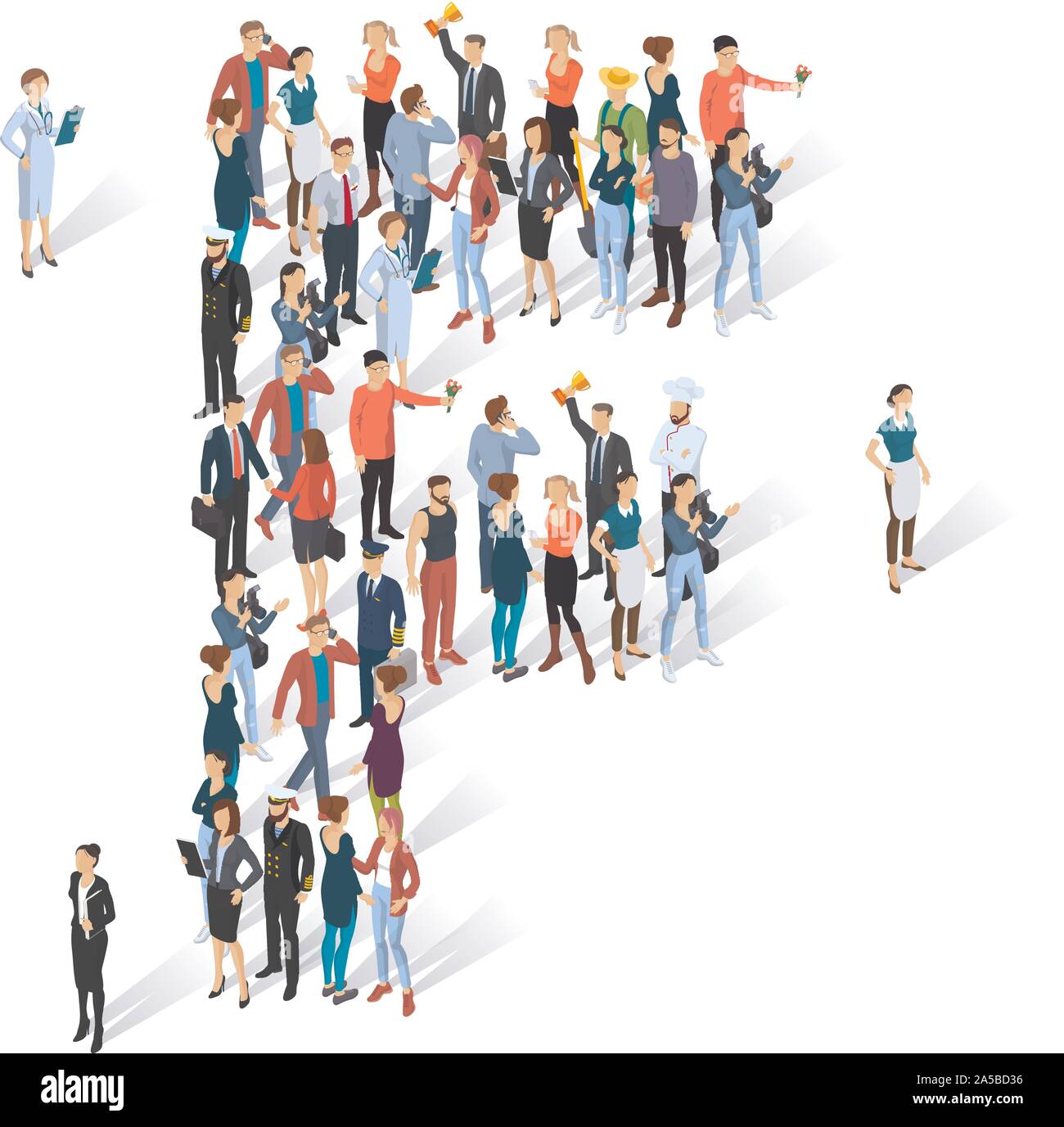 Crowded student Stock Vector Images - Alamy