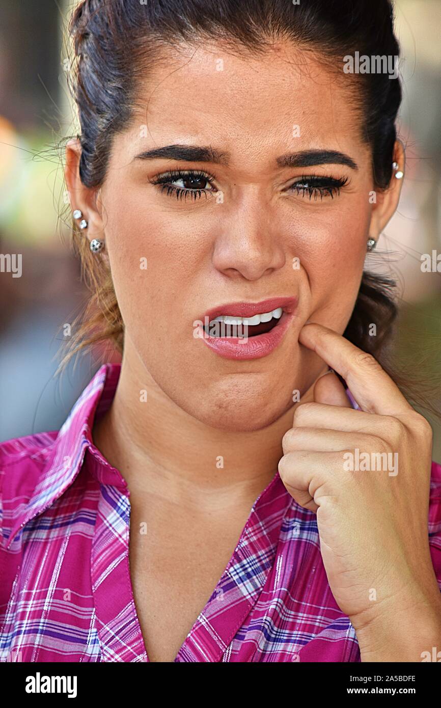 Female With Toothache Stock Photo - Alamy