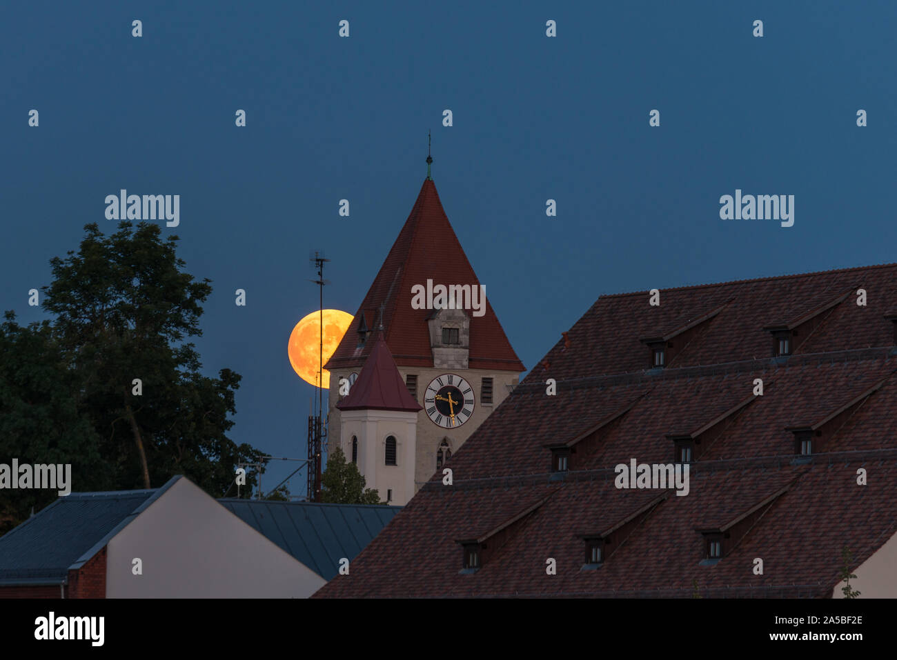 Full moon over bavaria hi-res stock photography and images - Alamy