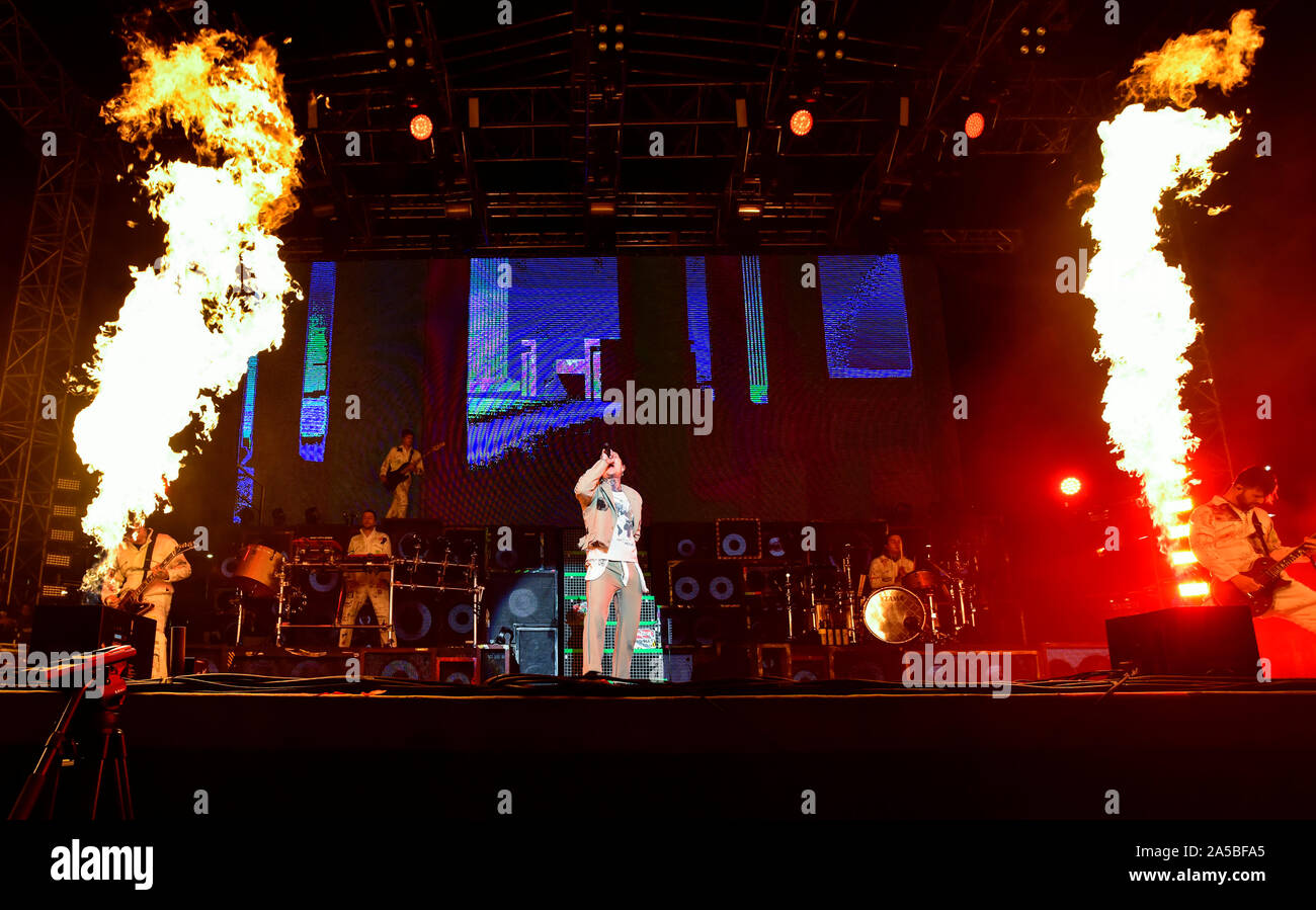 Las Vegas Nevada, October 18, 2019 – Bring Me The Horizon performing in ...