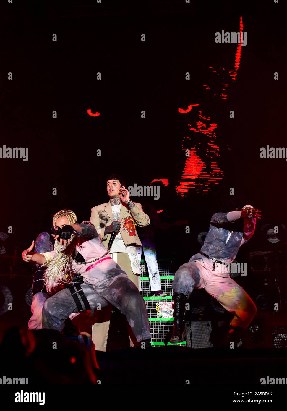 Las Vegas Nevada, October 18, 2019 – Bring Me The Horizon performing in ...