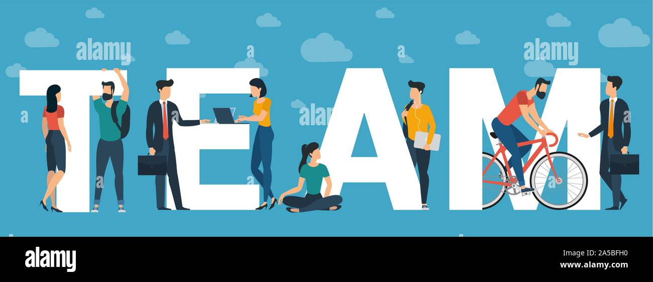 Header group of people hi-res stock photography and images - Alamy