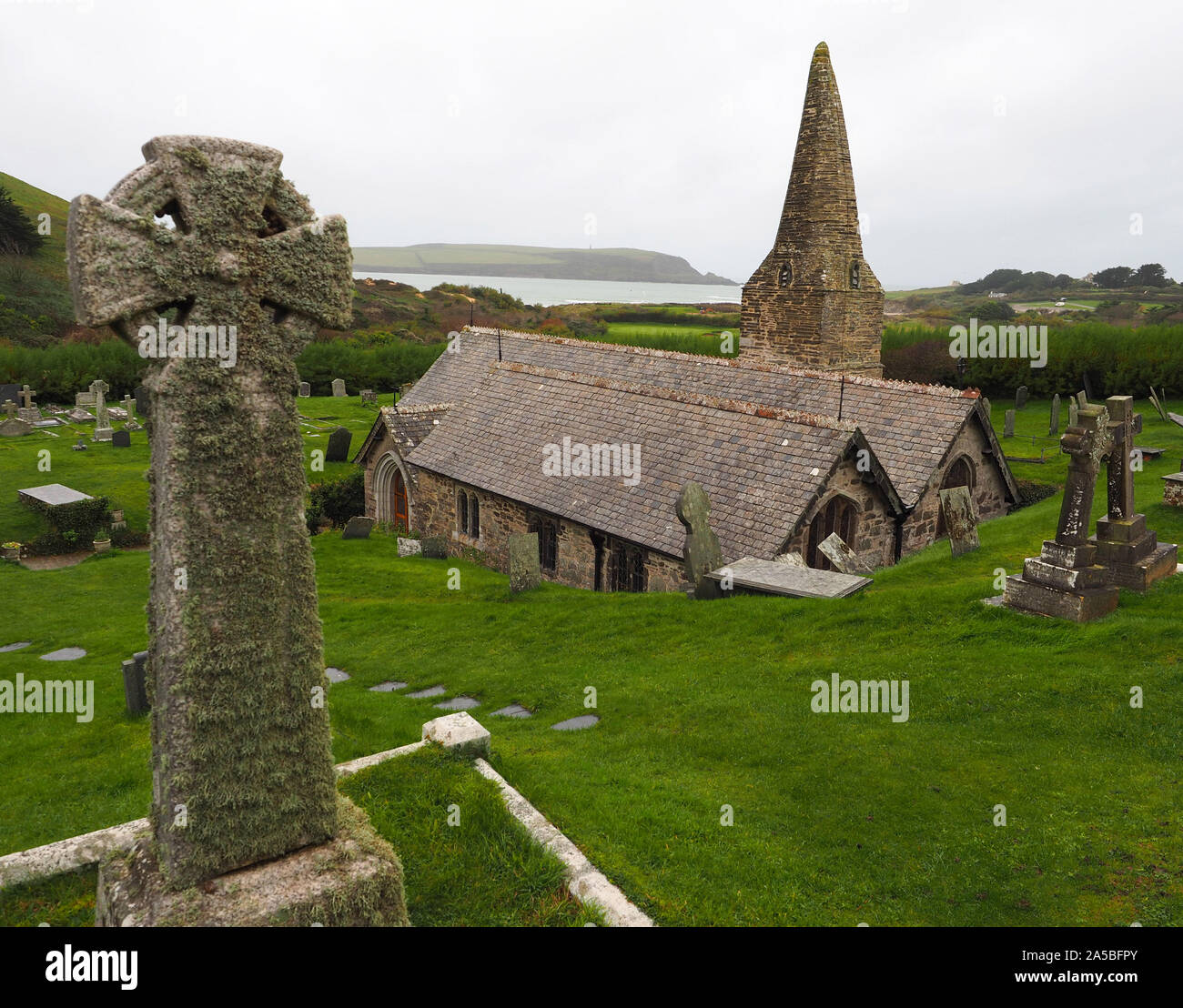 St Enodoc Church, Trebetherick, Cornwall, Britain, UK Stock Photo - Alamy