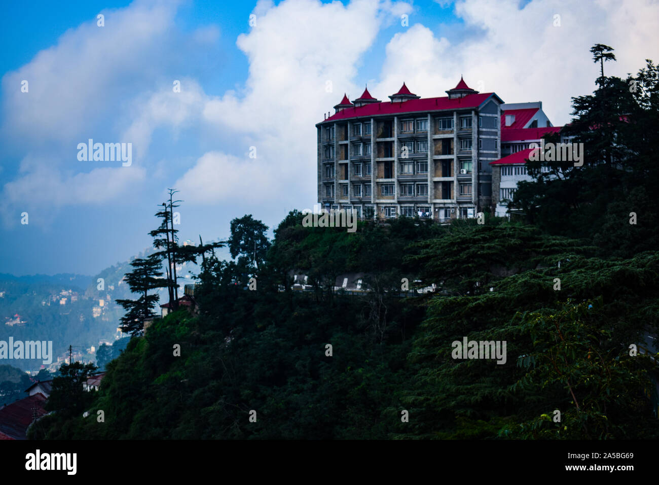 Beautiful Homes in Shimla Himachal Pradesh Stock Photo - Alamy