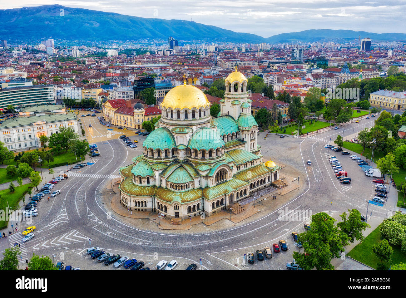 Alexander nevsky cathedral sofia aerial hi-res stock photography and ...