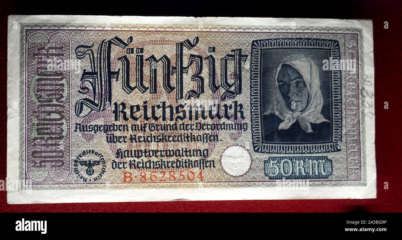 German money banknote hi-res stock photography and images - Alamy
