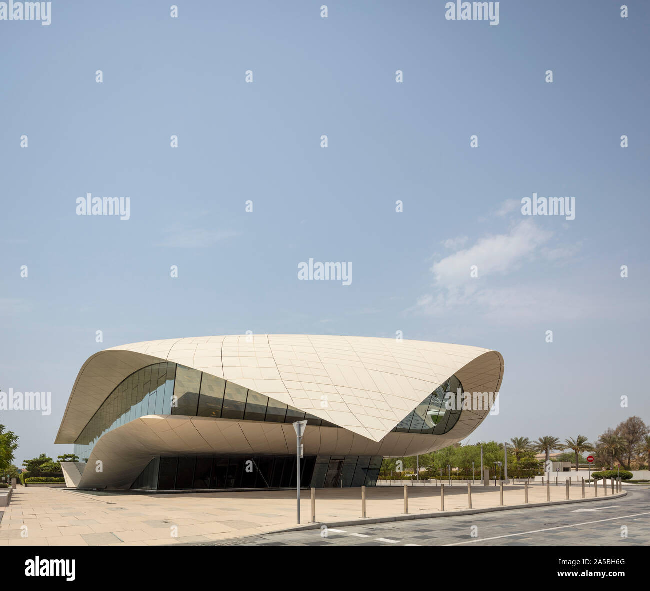 exterior facade, the Etihad Museum, Dubai, United Arab Emirates Stock ...