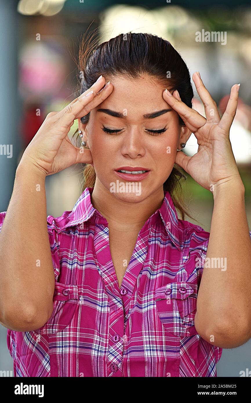 Stressed Beautiful Person Stock Photo - Alamy