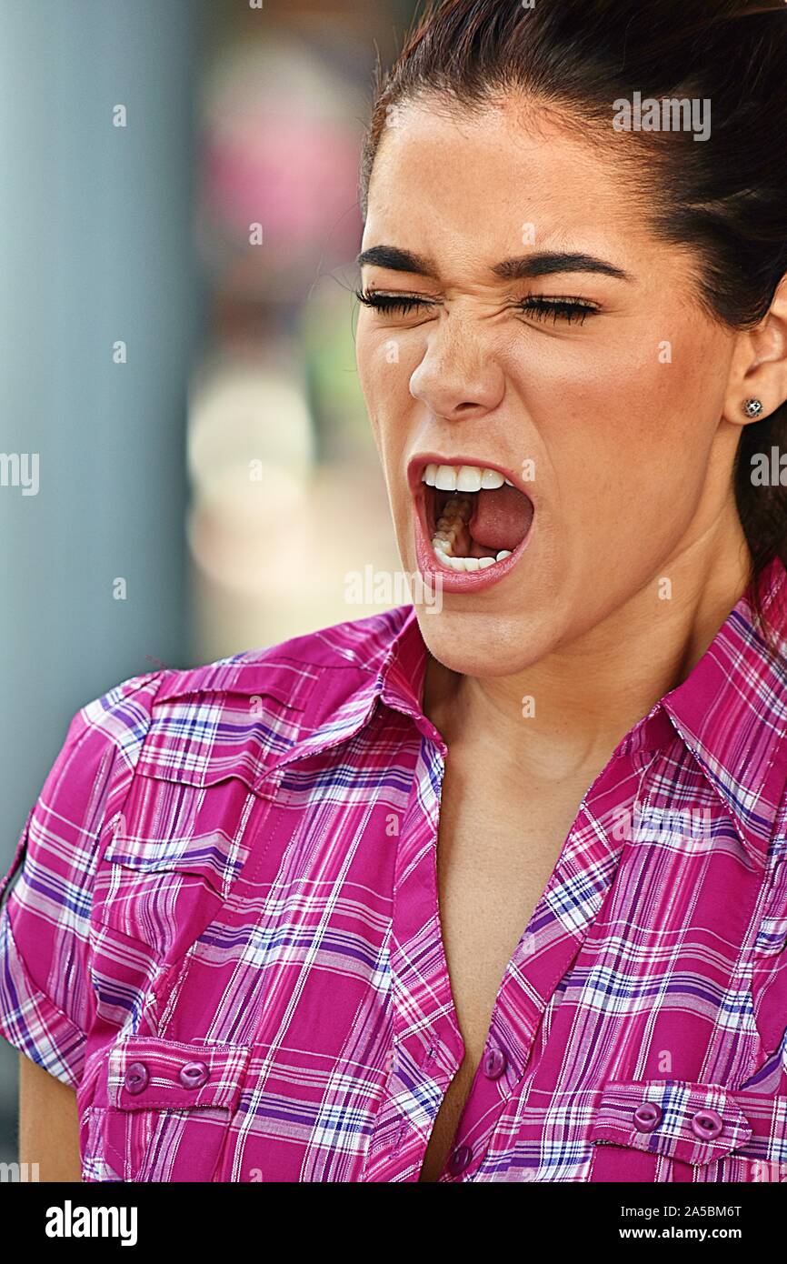 An Adult Female And Anger Stock Photo - Alamy