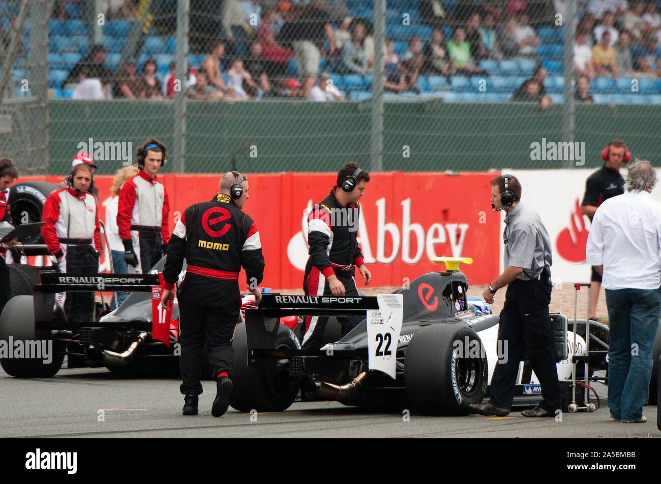 Silverstone Starting Grid Stock Photo - Alamy