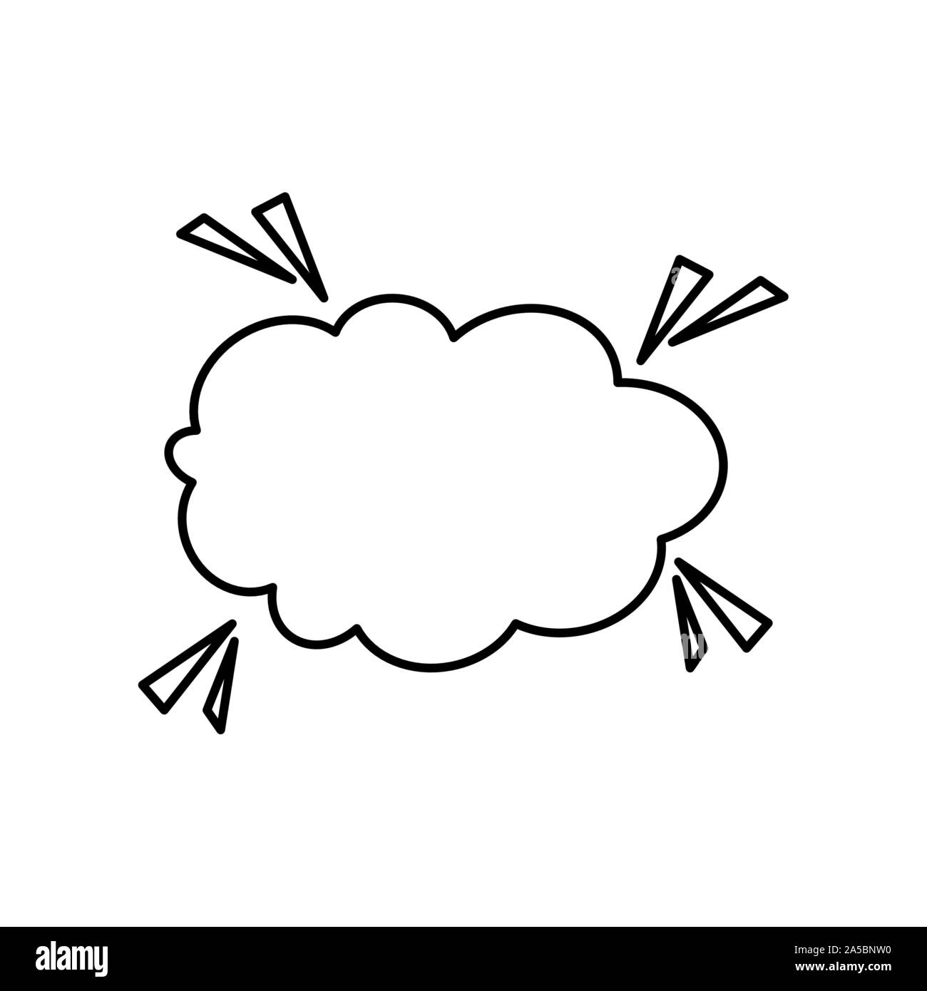 cloud pop art style icon Stock Vector Image & Art - Alamy