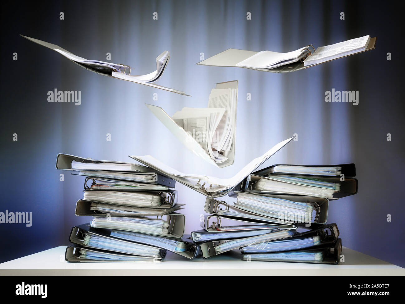 Flying business documents hi-res stock photography and images - Alamy