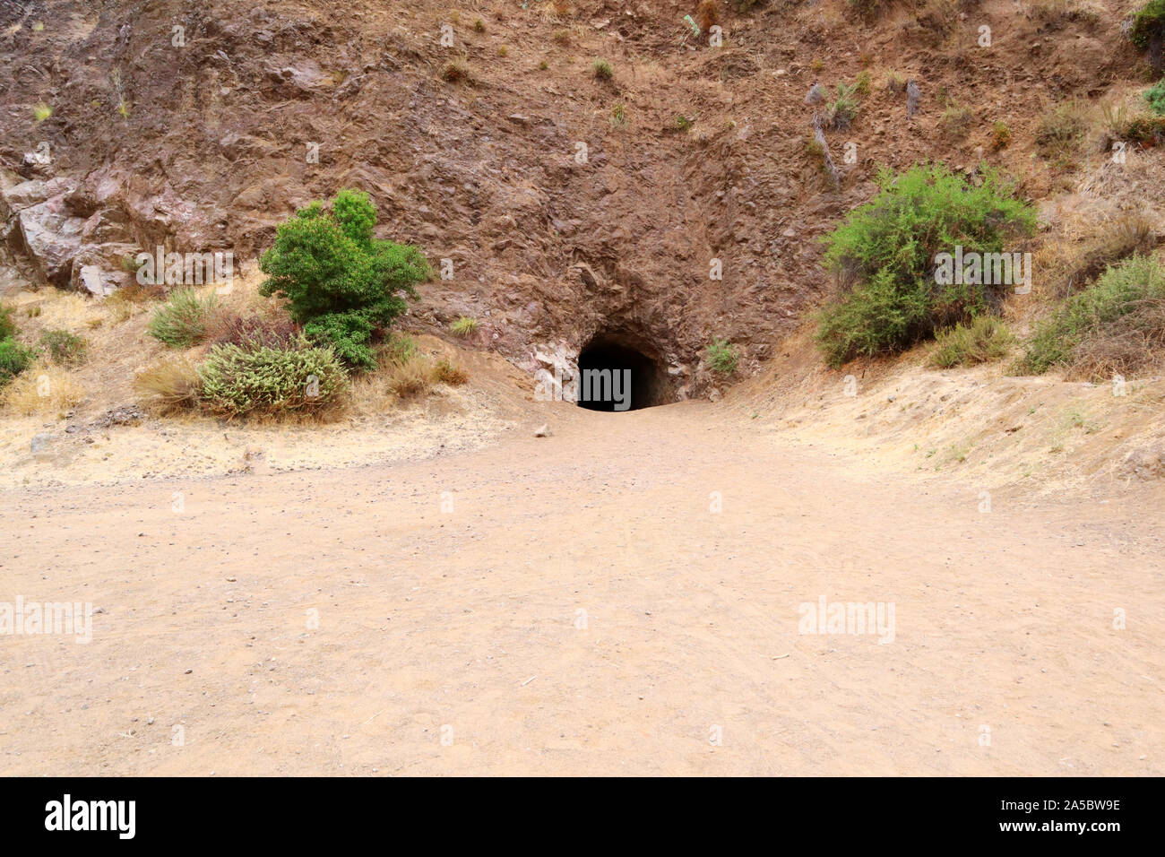 Los Angeles, The Batcave located in Bronson Canyon/Caves, section of ...