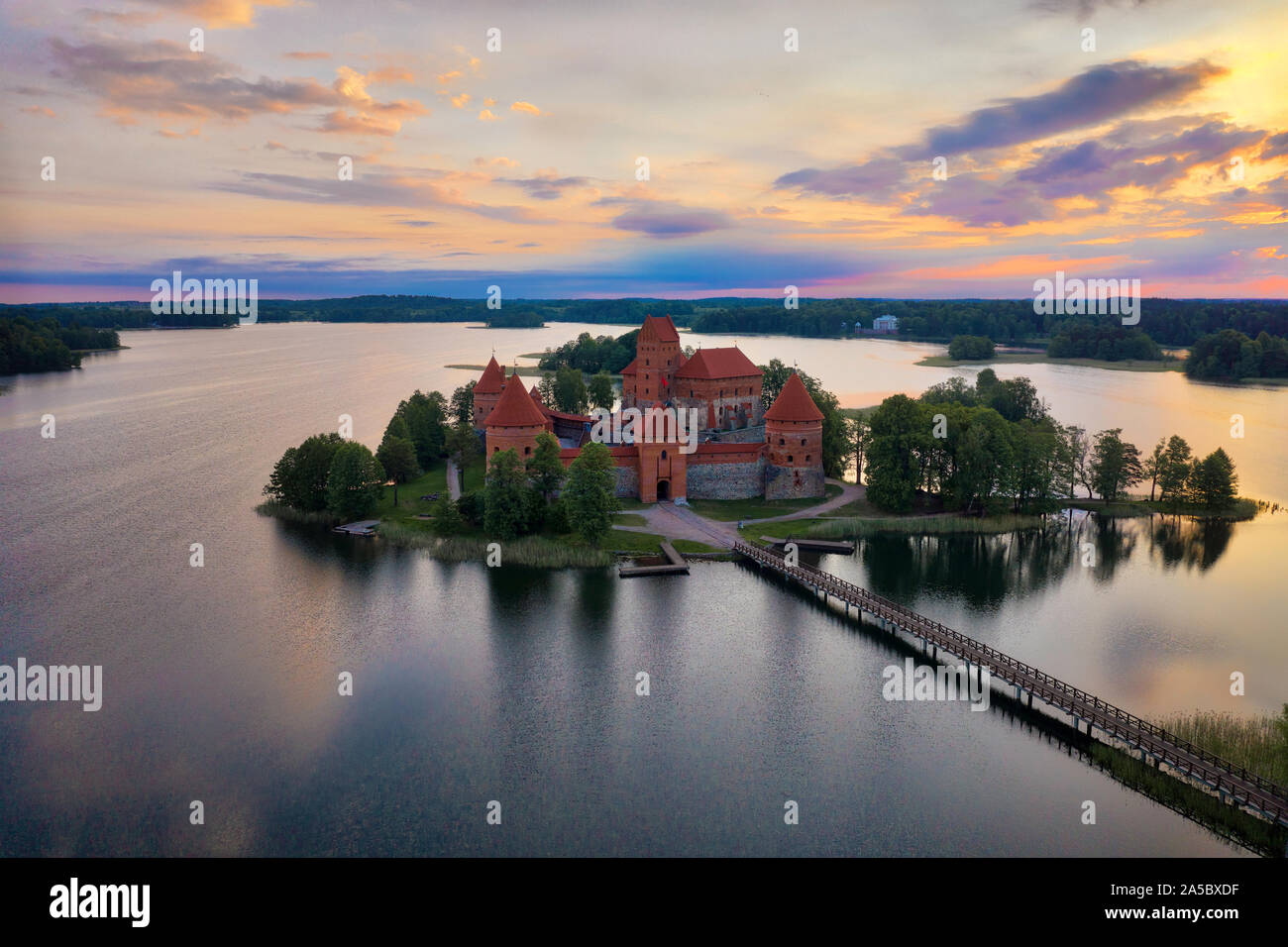 Sunrise over the castle hi-res stock photography and images - Alamy