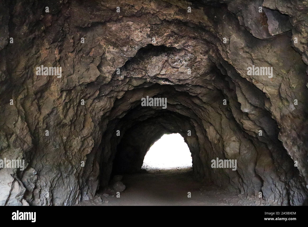 Los Angeles, The Batcave located in Bronson Canyon/Caves, section of ...
