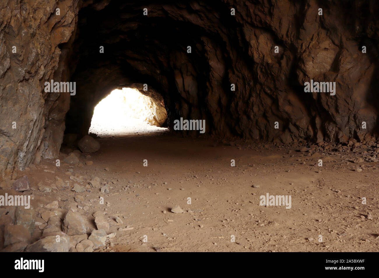 Los Angeles, The Batcave located in Bronson Canyon/Caves, section of ...