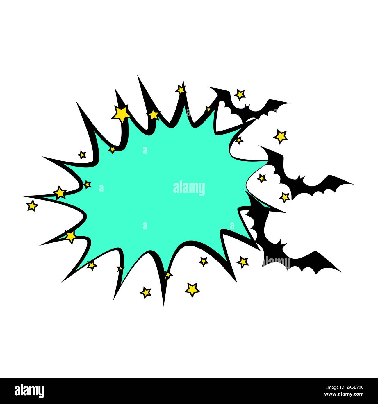 bats flying halloween style pop art Stock Vector Image & Art - Alamy