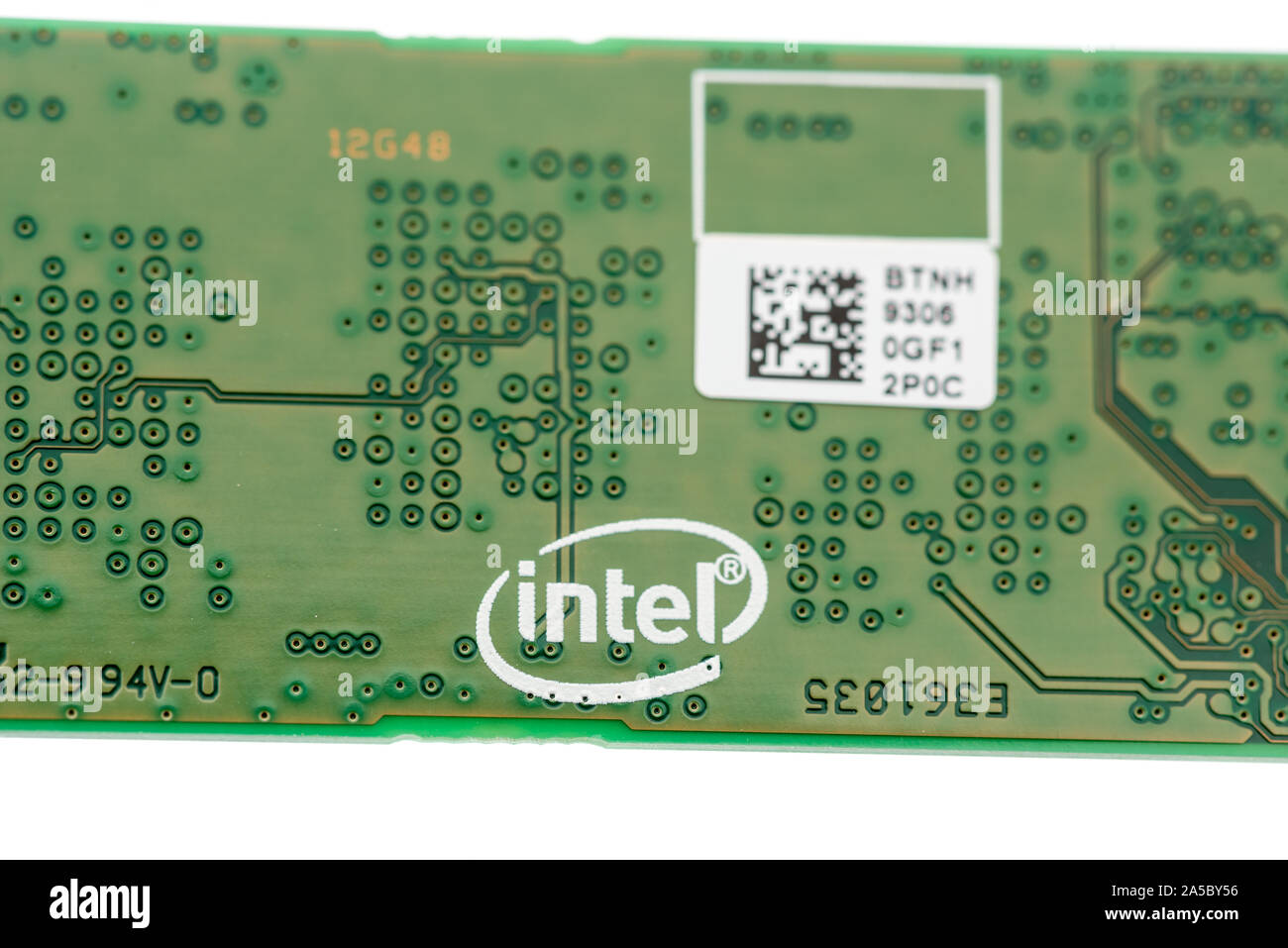 Winneconne, WI - 4 October 2019: A nvme solid state storage device from ...