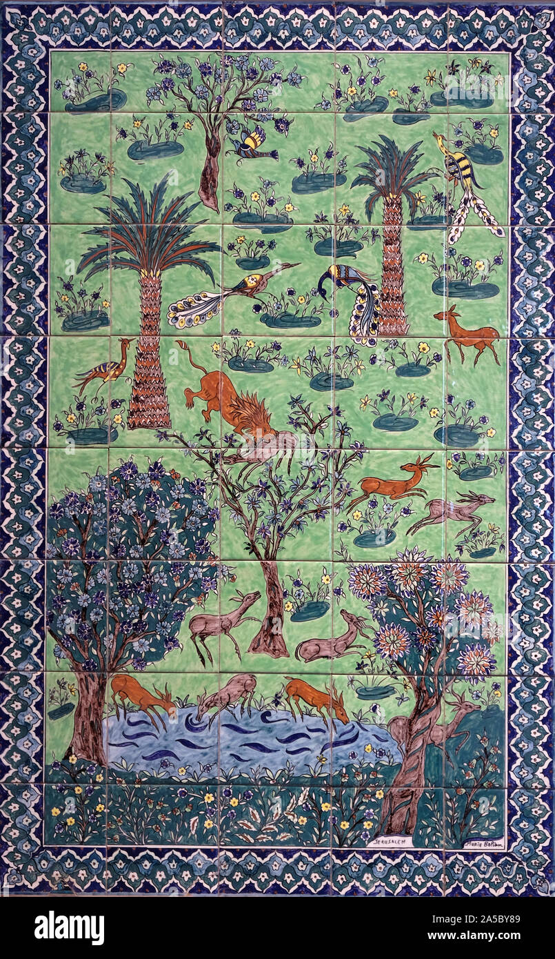 Armenian green ceramic tiles hi-res stock photography and images - Alamy