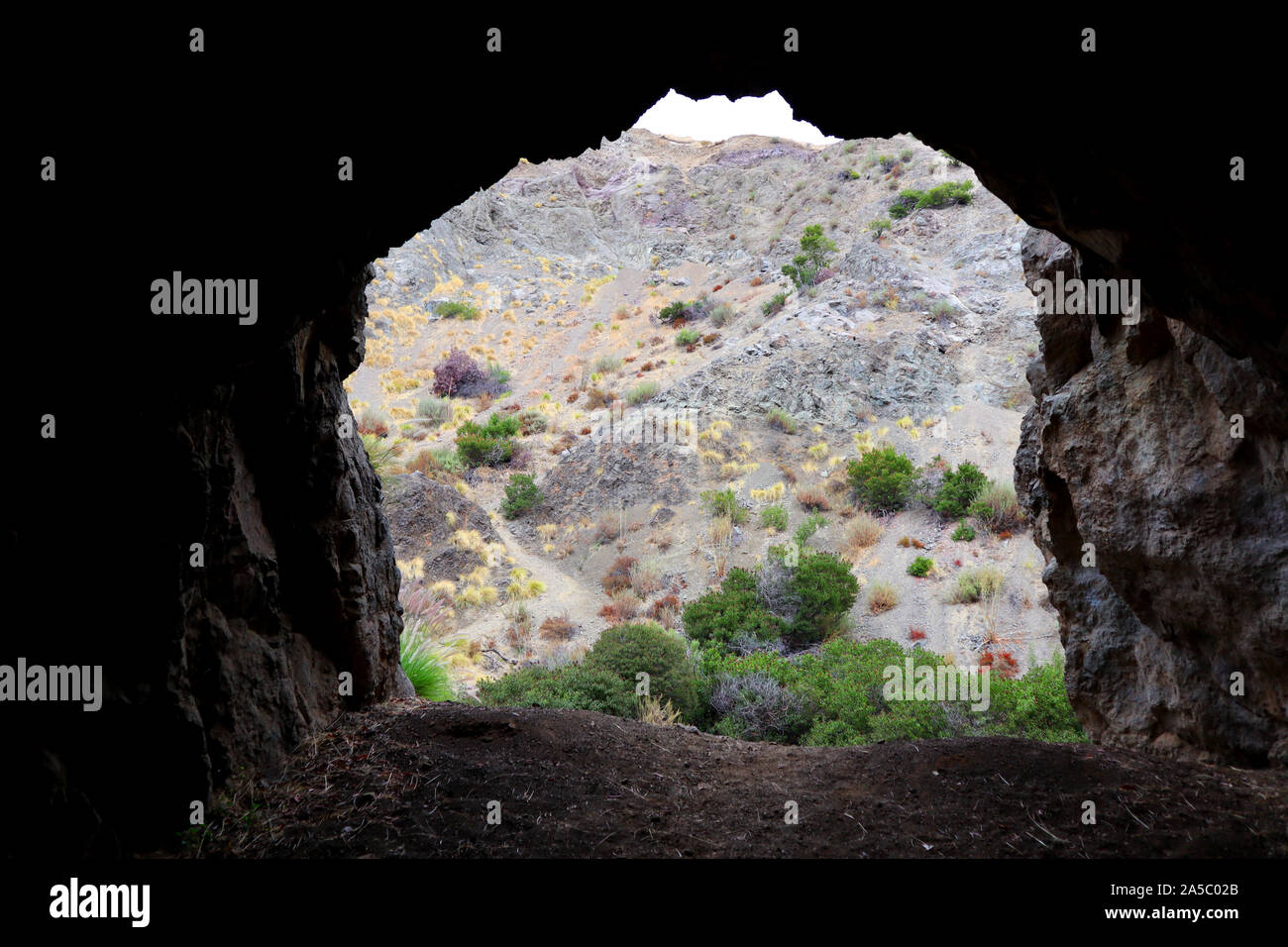 Los Angeles, The Batcave located in Bronson Canyon/Caves, section of ...