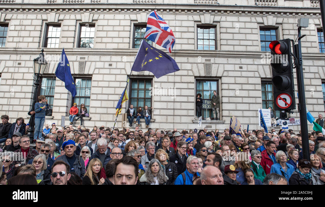 Historic Brexit day 19 Oct London Stock Photo - Alamy