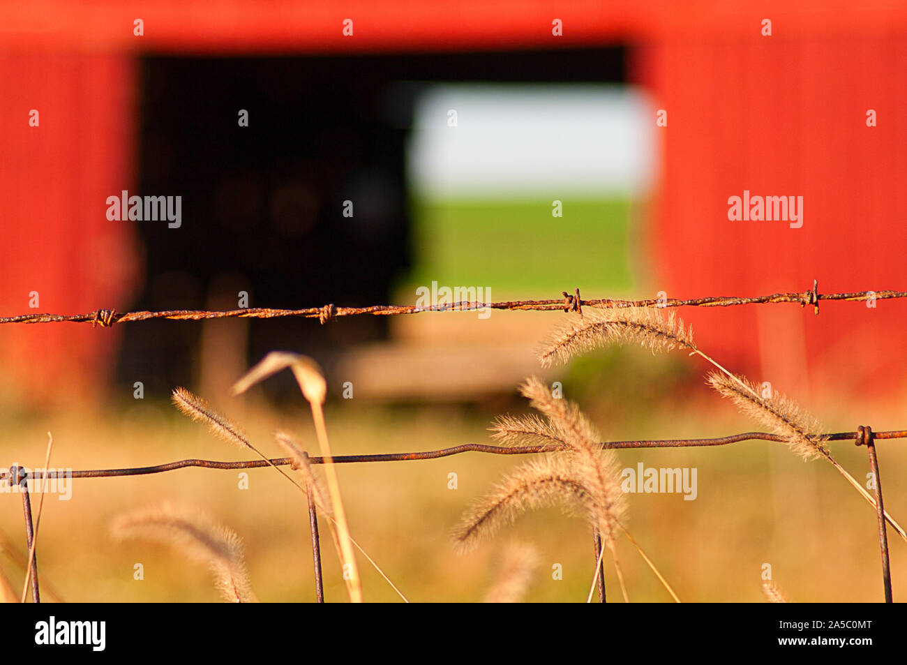 Ranch style fence hi-res stock photography and images - Alamy